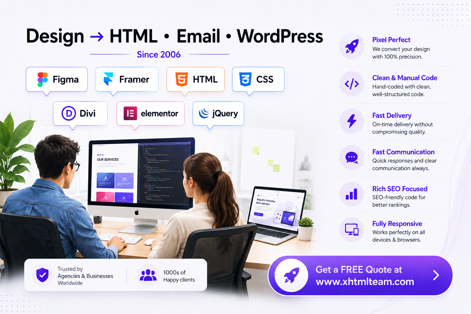 Canva to HTML Service for Agencies | XHTMLTEAM