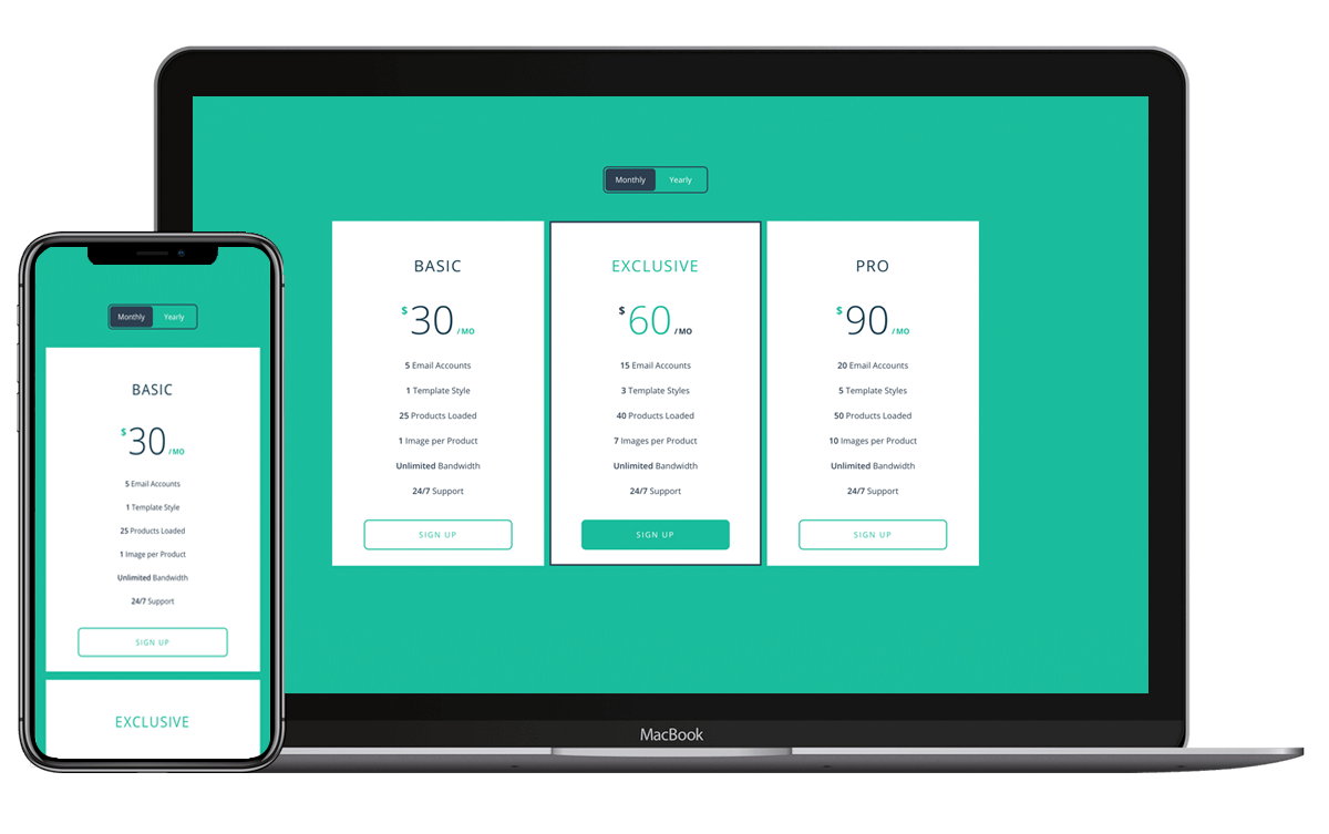 Responsive Flip Pricing Table : Free Download