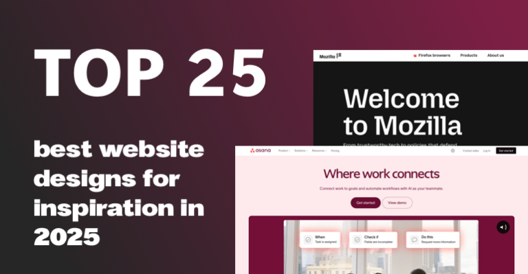 Top 25 best website designs for inspiration in 2025